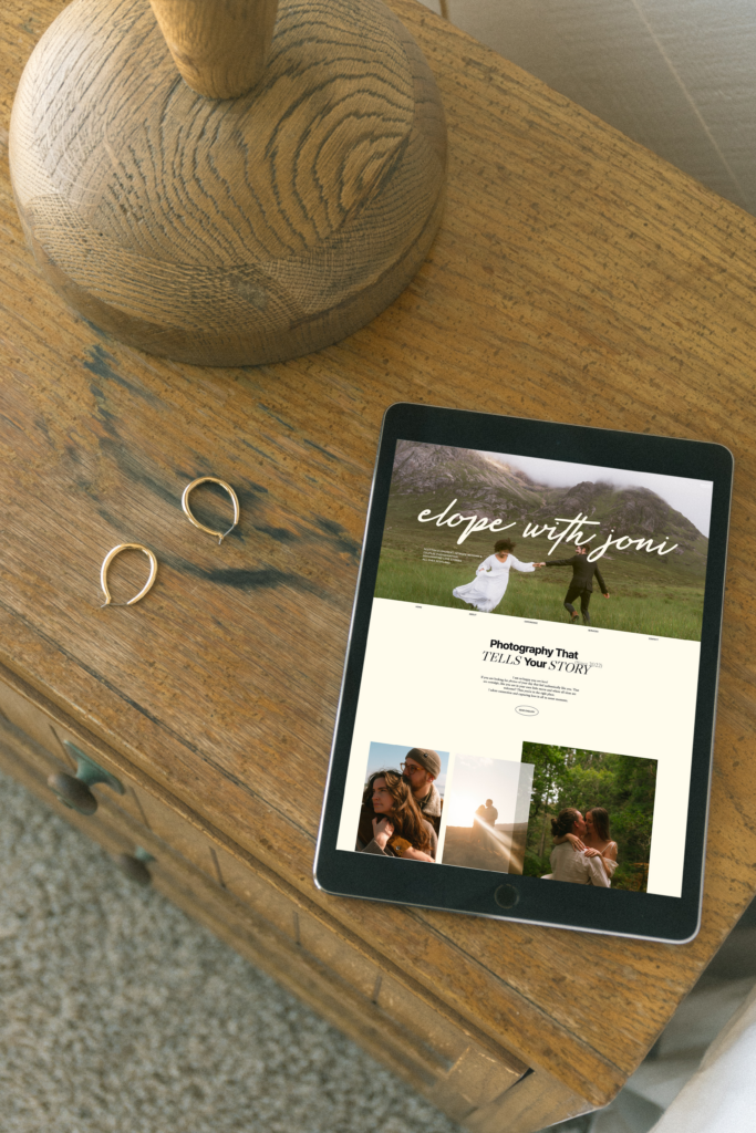 Georgie Template Showcase: Elope With Joni - seventhmade.com